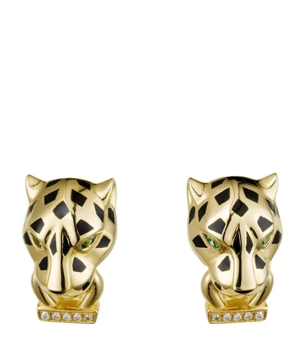Cartier Panthère De Diamond Earrings - Gold