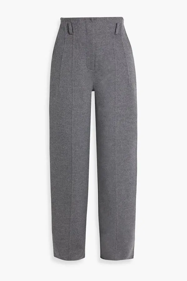 PETER DO Wool And Cashmere-blend Felt Wide-leg Pants