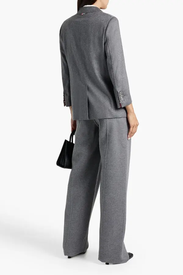 PETER DO Wool And Cashmere-blend Felt Wide-leg Pants