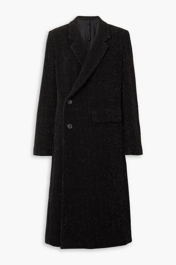 PETAR PETROV Metallic Ribbed Corduroy Coat