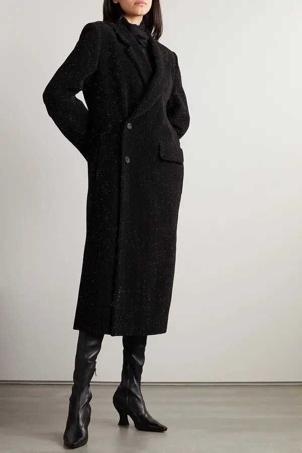 PETAR PETROV Metallic Ribbed Corduroy Coat