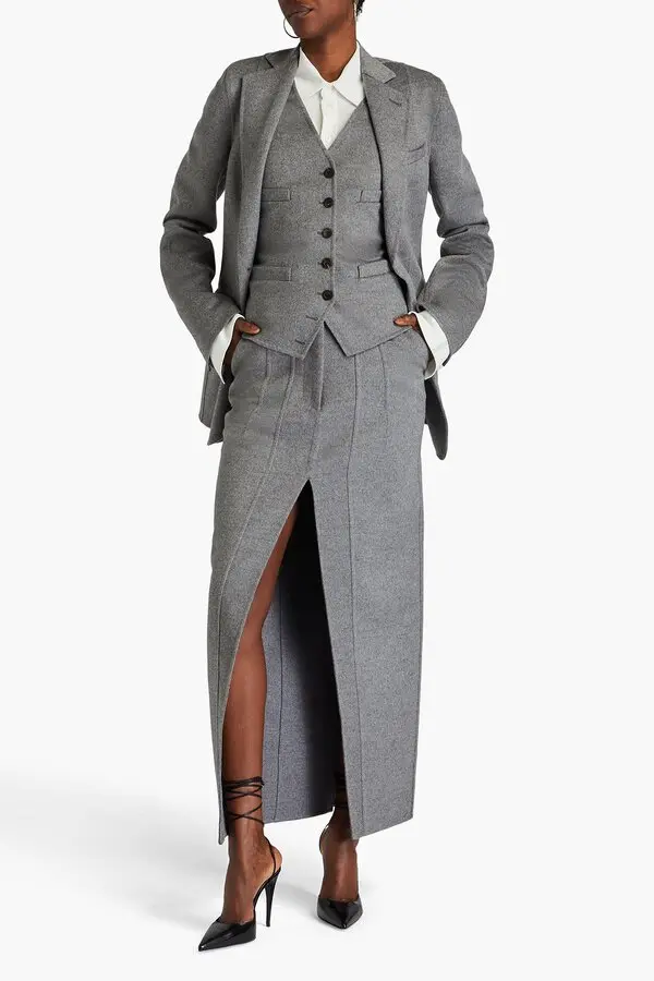 PETER DO Layered Wool And Cashmere-blend Felt Blazer