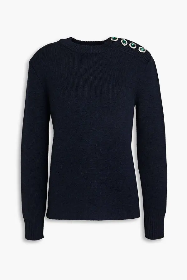 Rabanne Crystal-embellished Wool Sweater