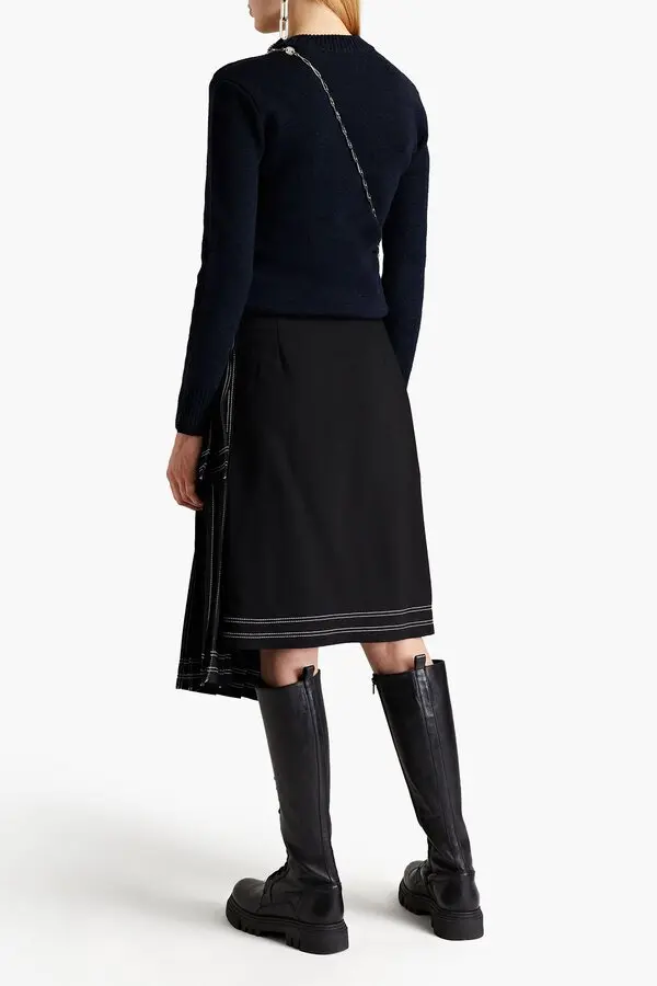 Rabanne Crystal-embellished Wool Sweater