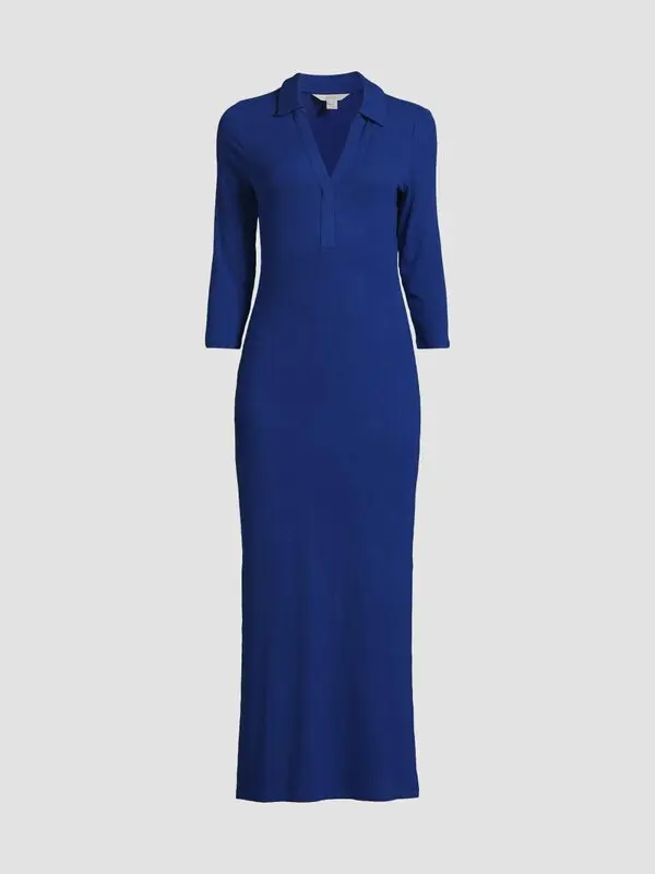 Lilly Pulitzer® Ollie Maxi Polo Dress - Blue Med
