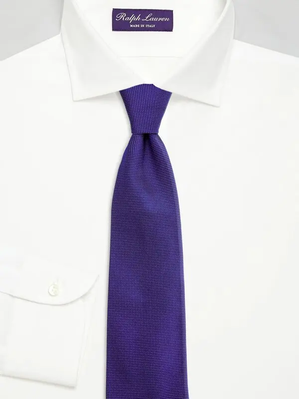 Ralph Lauren Purple Label Bond Silk Tie - Copen Blue