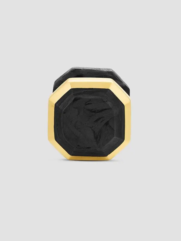 David Yurman Tuxedo Studs In 18k Yellow Gold