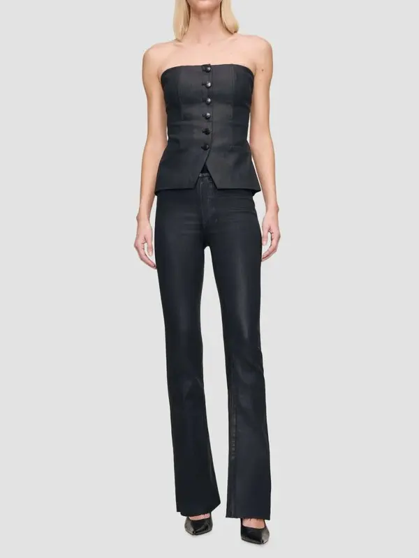 DL1961 Bridget Bootcut High Rise Instasculpt Coated Jeans