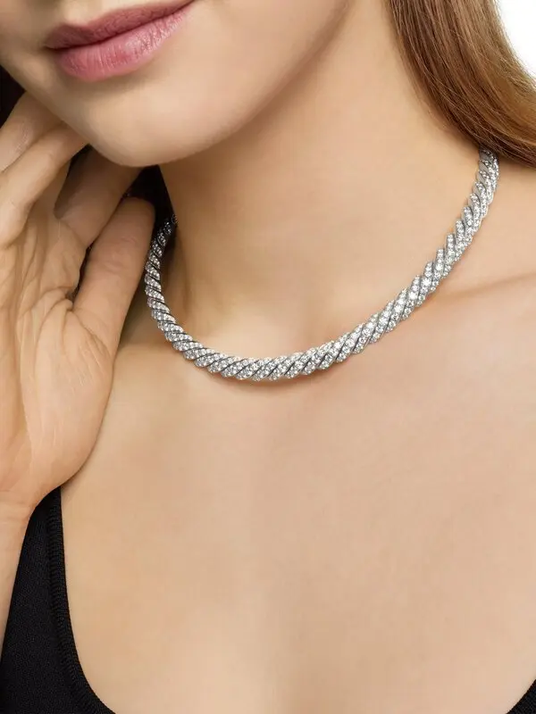 David Yurman Pavéflex Necklace In 18k