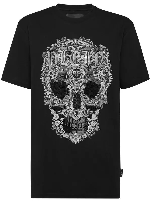 Philipp Plein Ss Baroque Skull T-shirt - Black