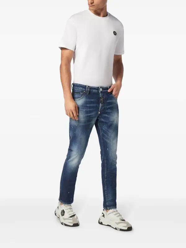 Philipp Plein Super-straight Cut Denim Jeans