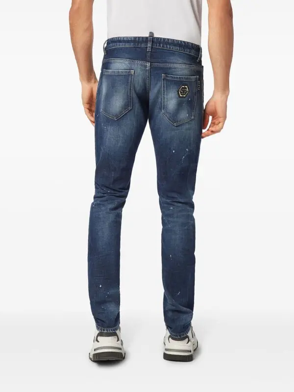 Philipp Plein Super-straight Cut Denim Jeans
