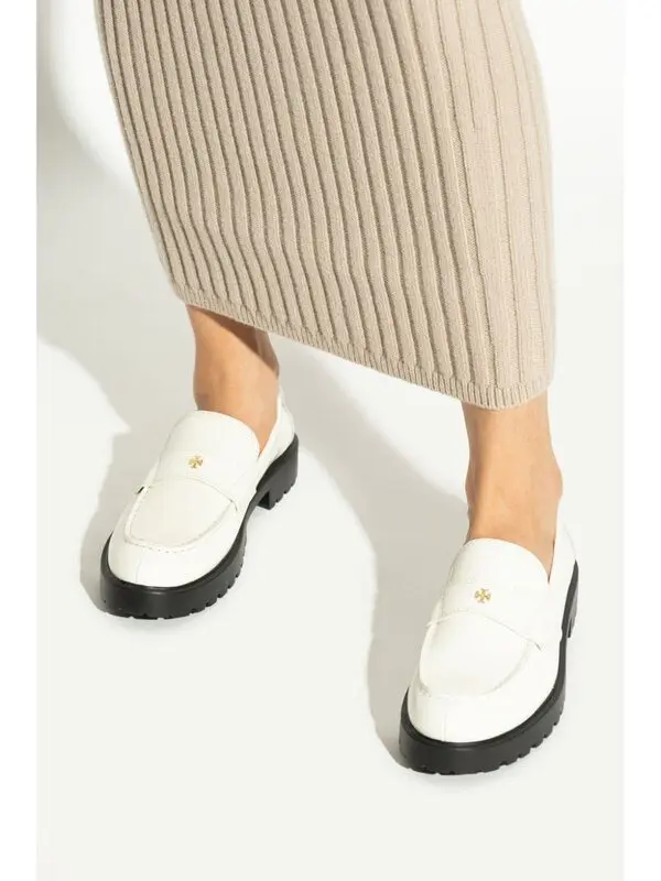Tory Burch Lug Loafers - White