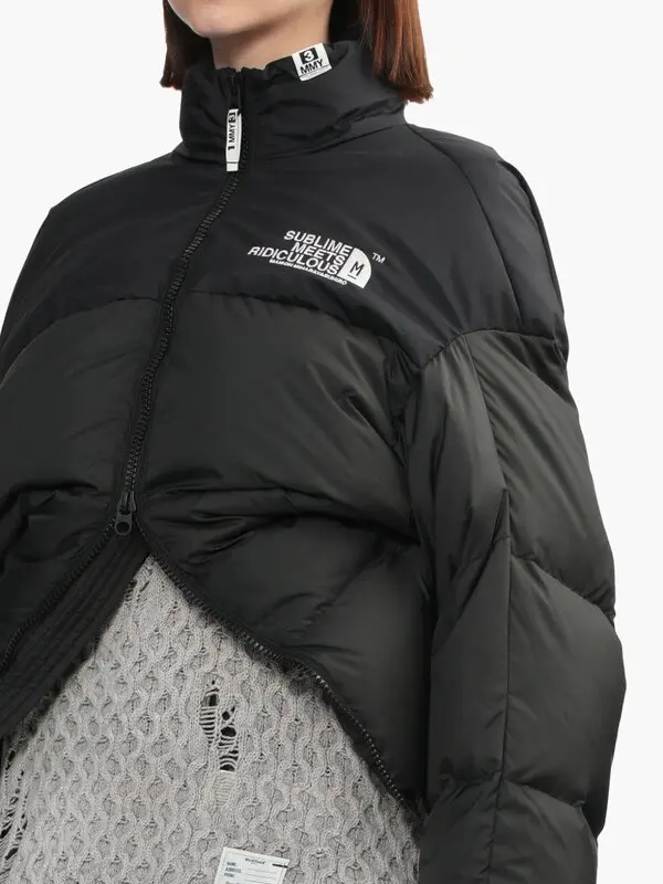 Mihara Yasuhiro Cropped Puffer Jacket - Black