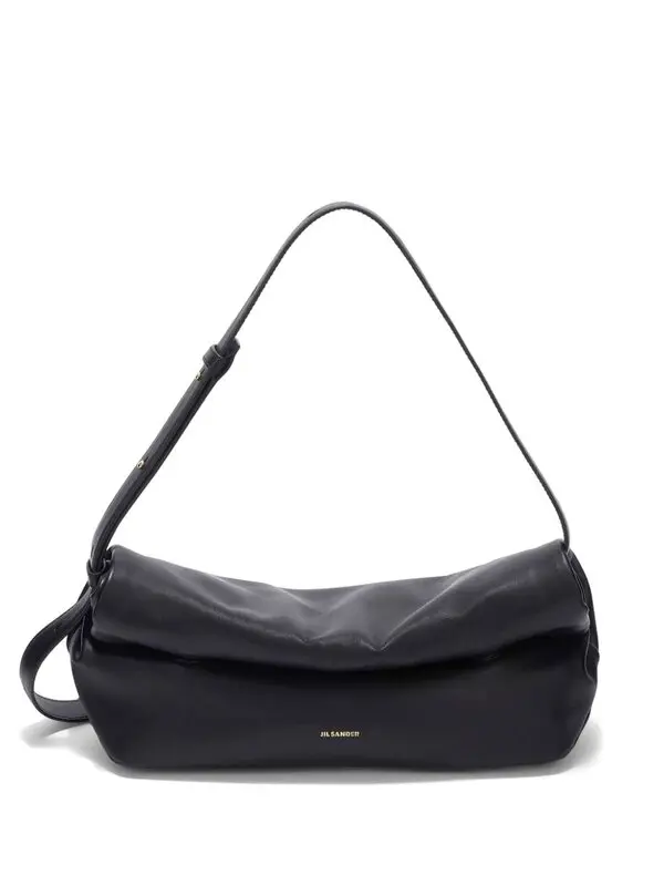 JIL SANDER Small Rollup Leather Shoulder Bag