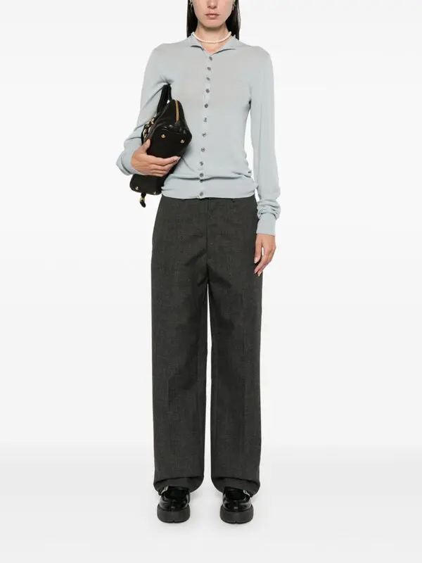 Miu Miu Logo-patch Trousers