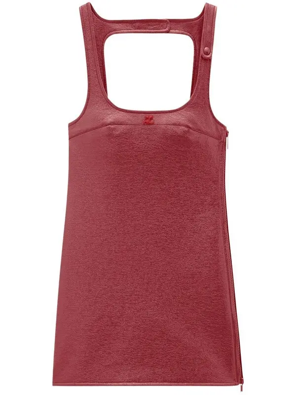 COURREGES Reedition Vinyl Mini Dress - Red