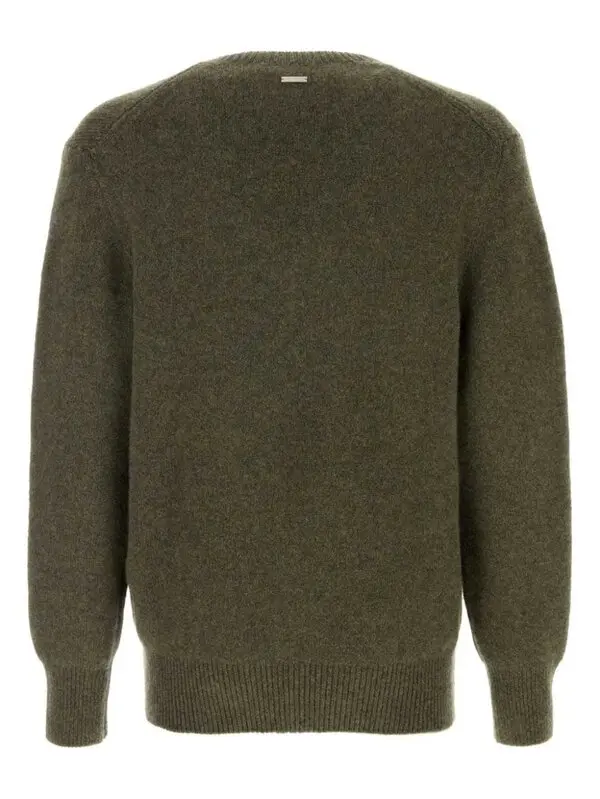 FERRAGAMO V-neck Jumper - Green