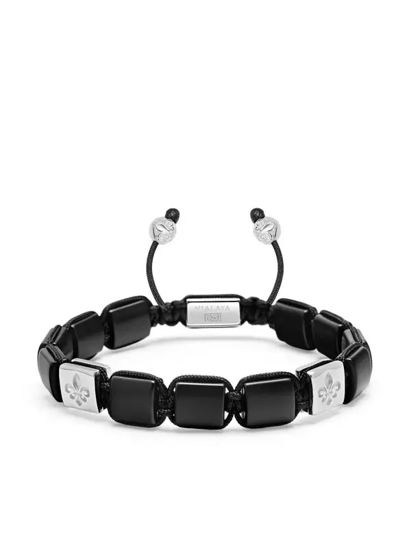NIALAYA JEWELRY Flatbead Bracelet - Black