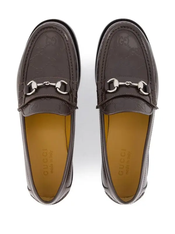 Gucci Horsebit Leather Loafers - Brown | Editorialist display picture 2