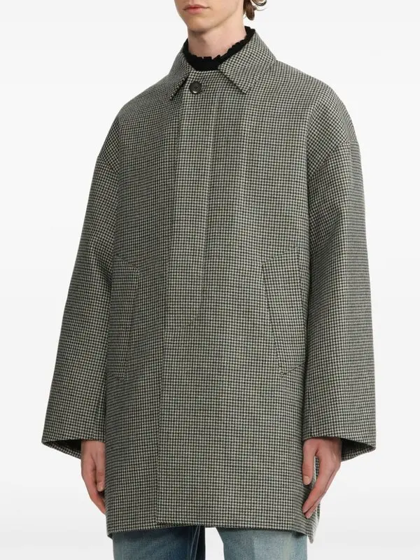 Random Identities Check-print Coat