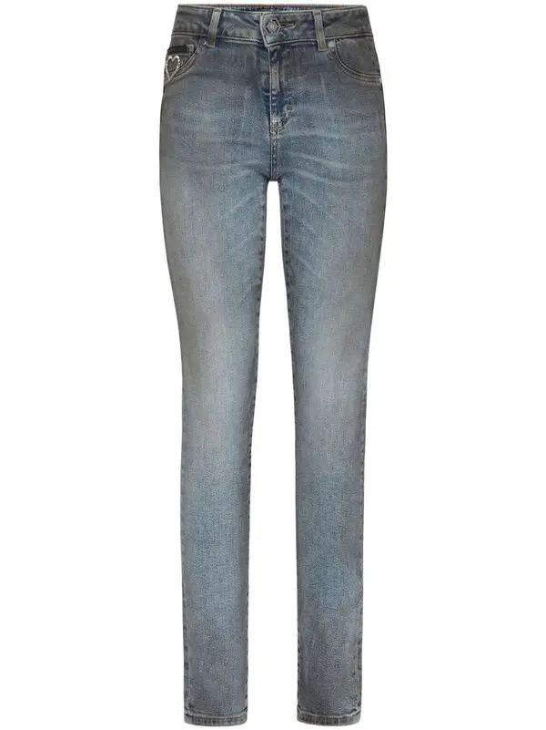 Philipp Plein Logo Appliqué Skinny Jeans