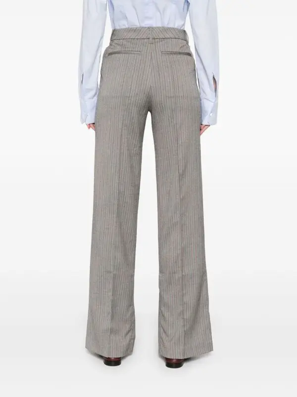 Remain Birger Christensen Herringbone Pattern Striped Trousers
