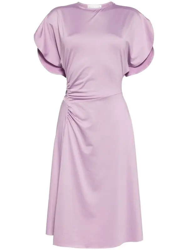 Victoria Beckham Gathered Jersey Dress