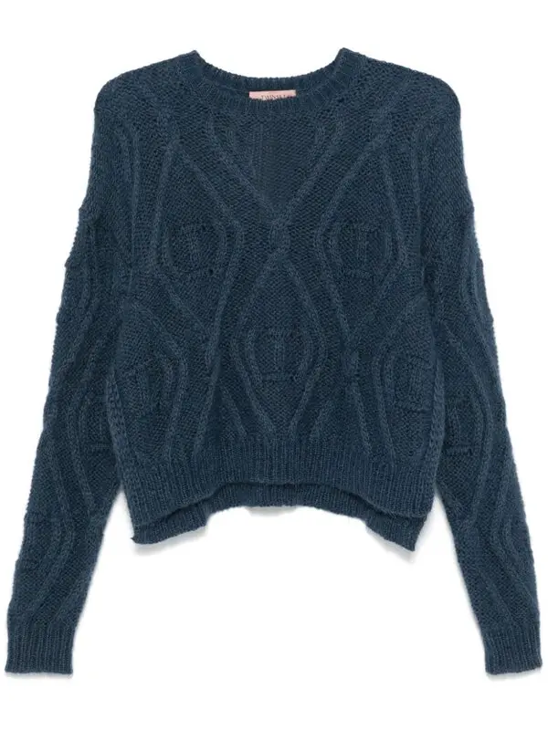 TWINSET Logo-embossed Sweater