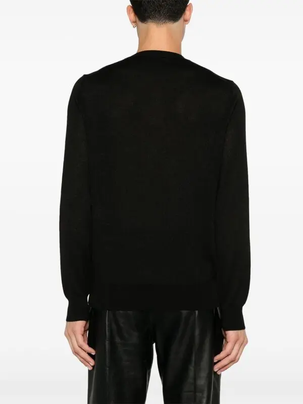 Alexander McQueen Inverted Skull-embroidered Sweater