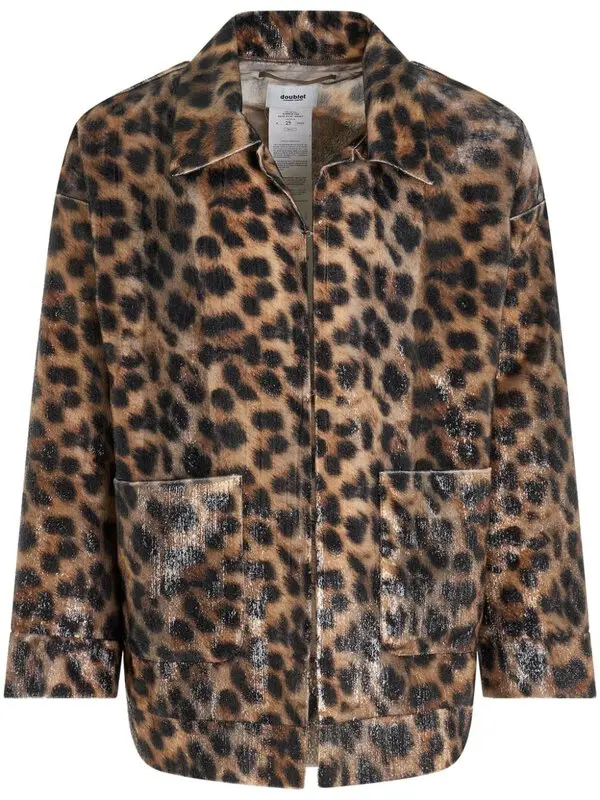 ジャケット・アウター doublet ANIMAL HAND-PRINTED FUR JACKET doublet - アニマルファーブルゾン - ANIMAL HAND PAINTED FUR JAKET