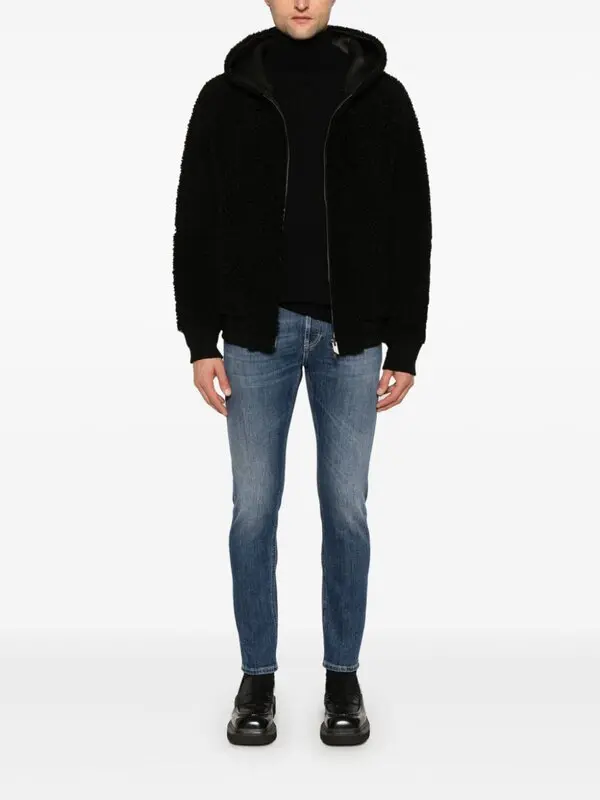 SALVATORE SANTORO Shearling Hooded Jacket