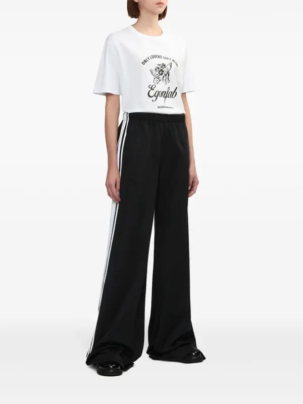 EGONLAB Striped Cotton-blend Track Pants