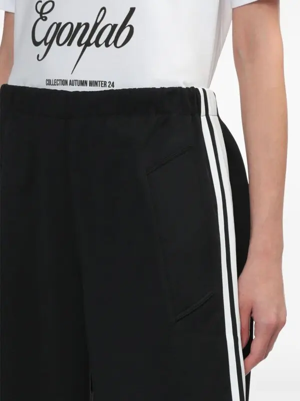 EGONLAB Striped Cotton-blend Track Pants
