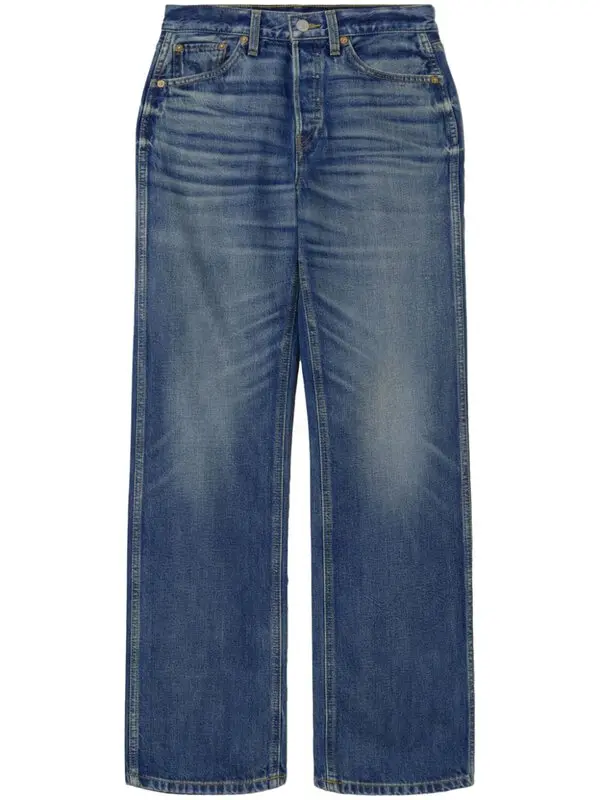 RE/DONE High-rise Straight Jeans