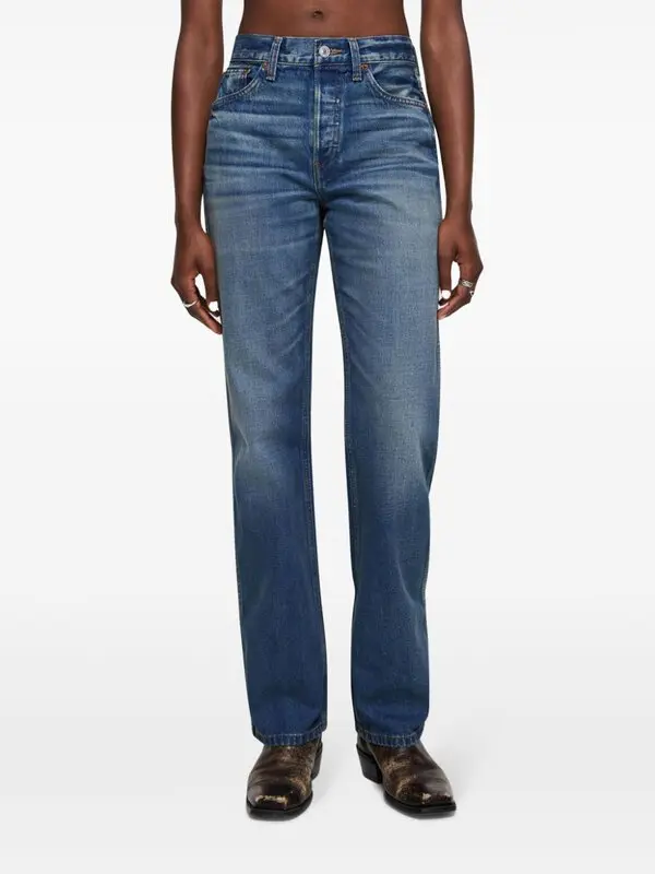 RE/DONE High-rise Straight Jeans