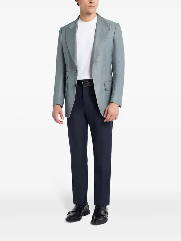 TOM FORD Ribbed Single-breasted Blazer