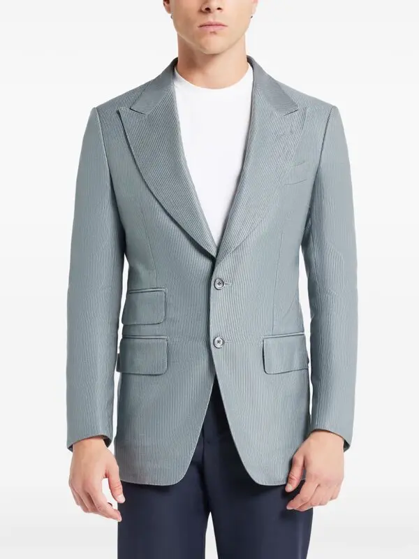 TOM FORD Ribbed Single-breasted Blazer