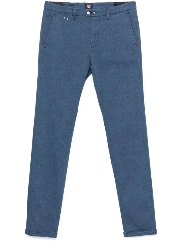 TRAMAROSSA Herringbone Trousers - Blue