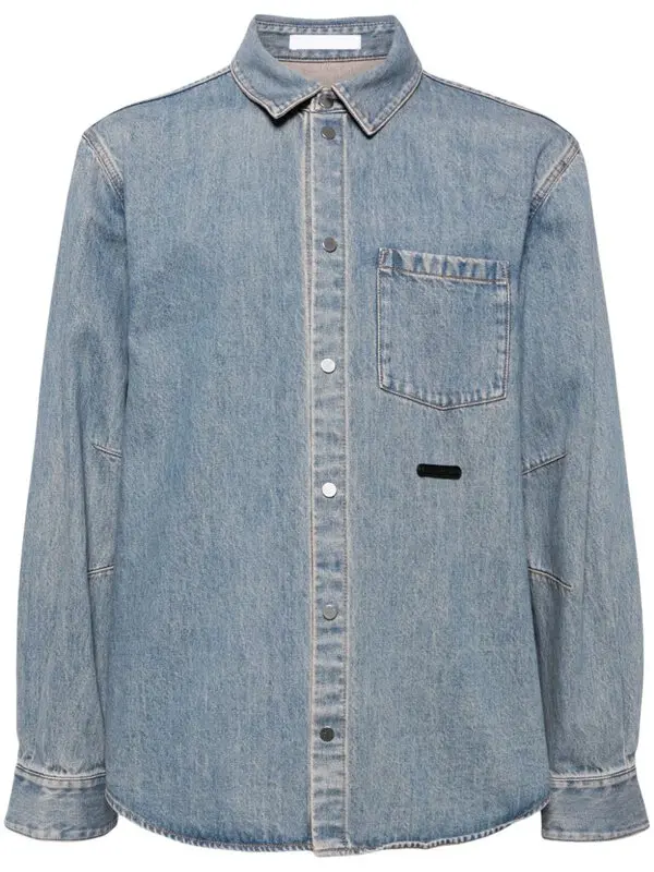 Helmut Lang Curved Denim Shirt