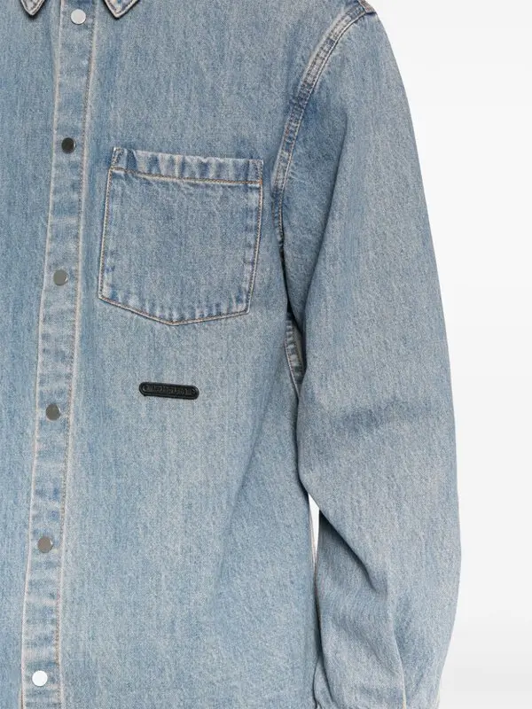Helmut Lang Curved Denim Shirt