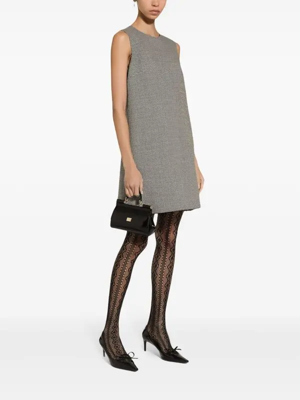Dolce & Gabbana Houndstooth Wool Dress