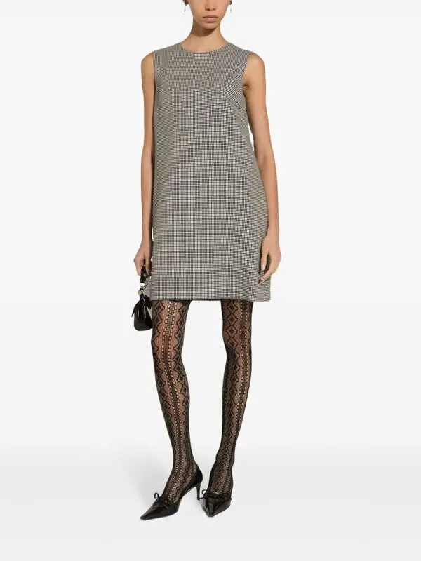 Dolce & Gabbana Houndstooth Wool Dress
