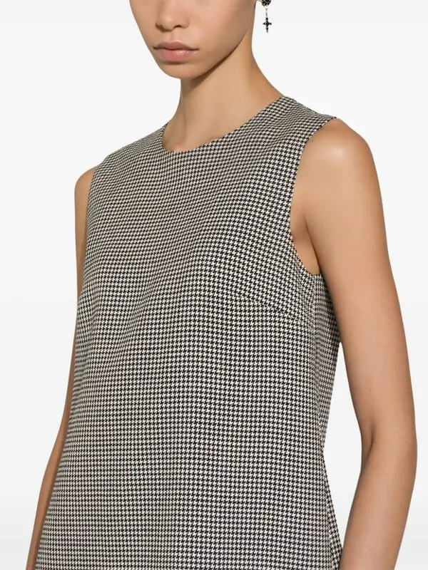 Dolce & Gabbana Houndstooth Wool Dress