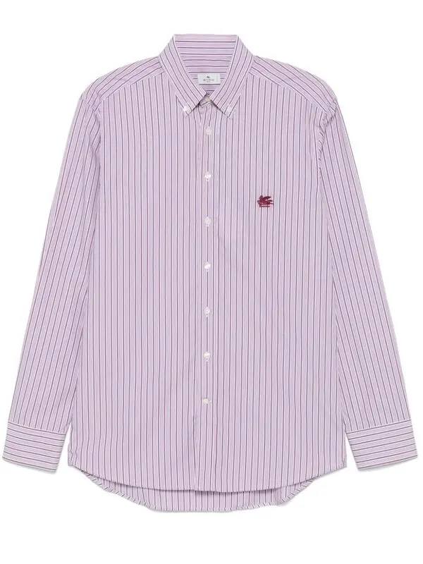 Etro Striped Cotton Shirt - Pink