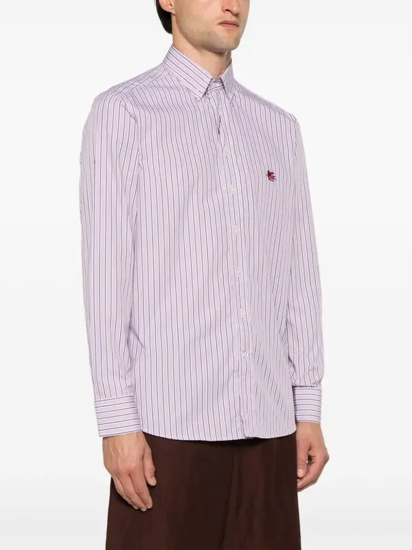 Etro Striped Cotton Shirt - Pink