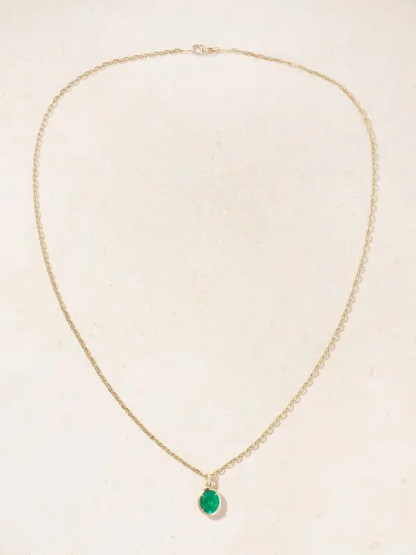 ANITA KO 18-karat Emerald And Diamond Necklace