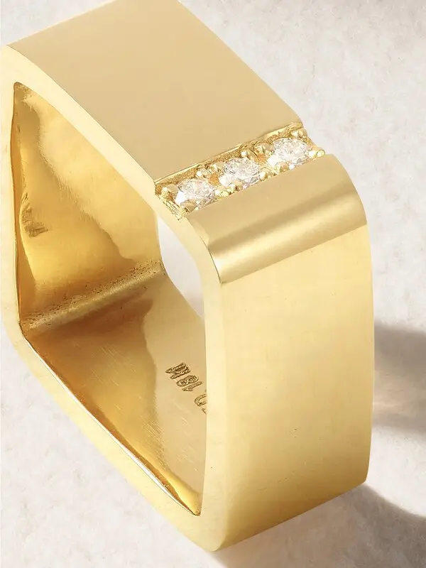 Established Lockdown 18-karat Diamond Ring