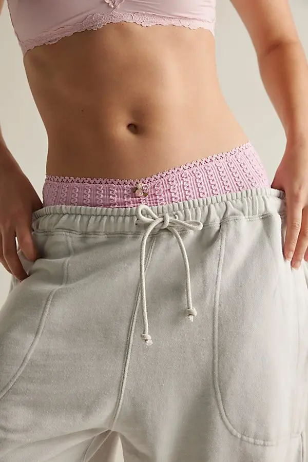Free People Intimately "slow It Down" Joggers - Oyster