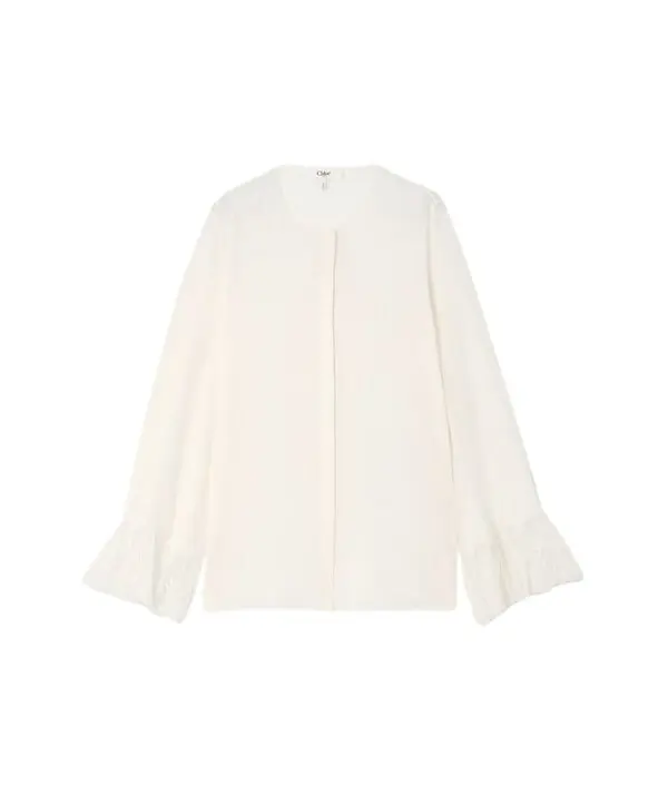 Chloé Lace Trimmed Blouse